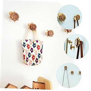 FONDOTIN Turtle Shape Towel Hook Pull Hook Kids Room Decor hat Wall Hangers for Clothes Hook up Nonporous Wall-Mounted Turtle Wall Art Decorative Wall Bathrobe Decorate Ordinary