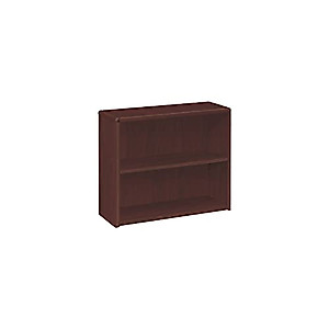 HON 10752NN 10700 Series Wood Bookcase, Two Shelf, 36w x 13 1/8d x 29 5/8h, Mahogany
