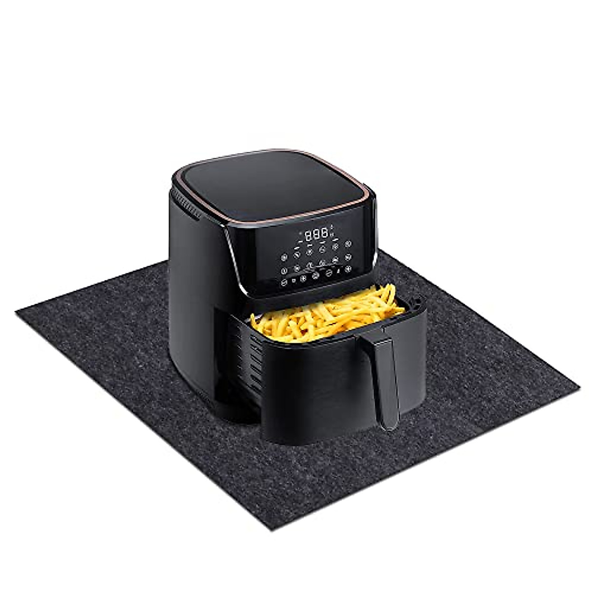 Under the Air Fryer Mat,Felt Fabric,Absorbing Oil Mat,Reusable Durable Washable Floor Mat Protect Decks ,Patios, Grease Splatters(Air Fryer Mat:24inches x 20inches)