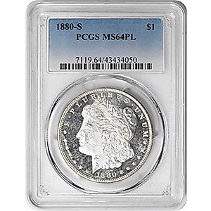 1880 S Morgan Dollar MS64PL PCGS