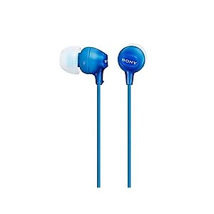 Sony MDR-EX14AP/L Wired Earbud Headphones w/Mic, Blue