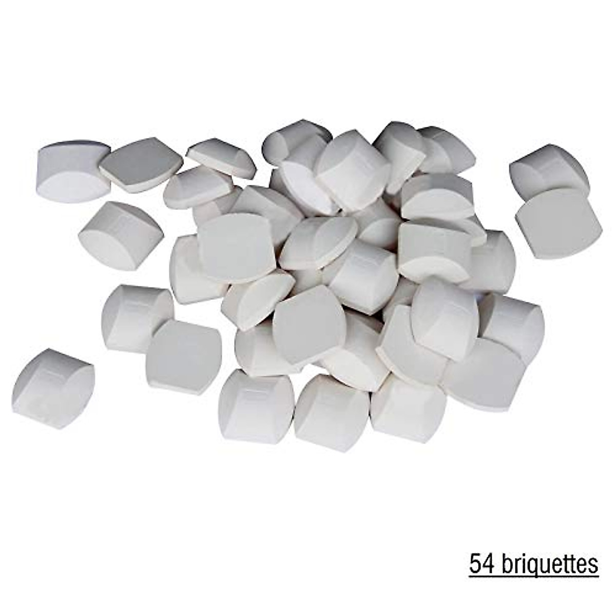 Hongso Gas Grill Ceramic Briquettes for Turbo Classic Elite and Nexgrill Models, 54-Piece Barbecue briquettes Gas Grill Stones, CRCB54