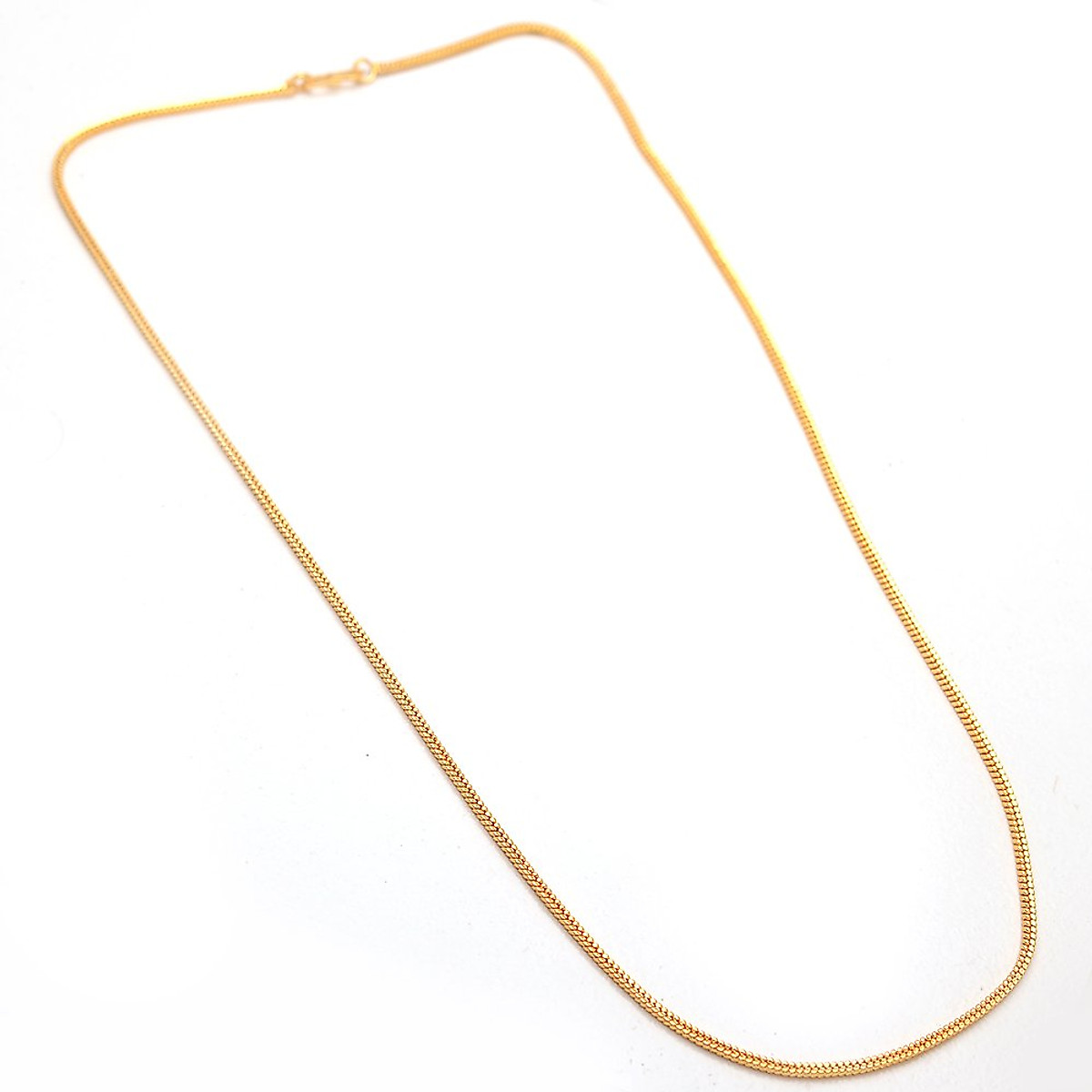 JewarHaat Chain Indian K Gold Plated Handmade Daily Use Fashionable Link Jewelry for Men, Women (Simple Square Design)