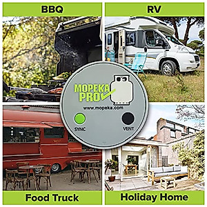 Mopeka Pro Check Sensor - Battery Powered Wireless Propane Tank Magnetic Sensor Level Indicator, Pressure Gauge Electronic for BBQ Grill - Remote Ready Propane, Butane And Fuel Level Gauge With App