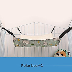 FLAdorepet 3 Pieces Guinea Pig Rat Cage Hammock Small Animal Hanging Bed for Ferret Sugar Glider Chinchilla Puppy and Cat (13.7 * 13.7inch, 3 Packs)