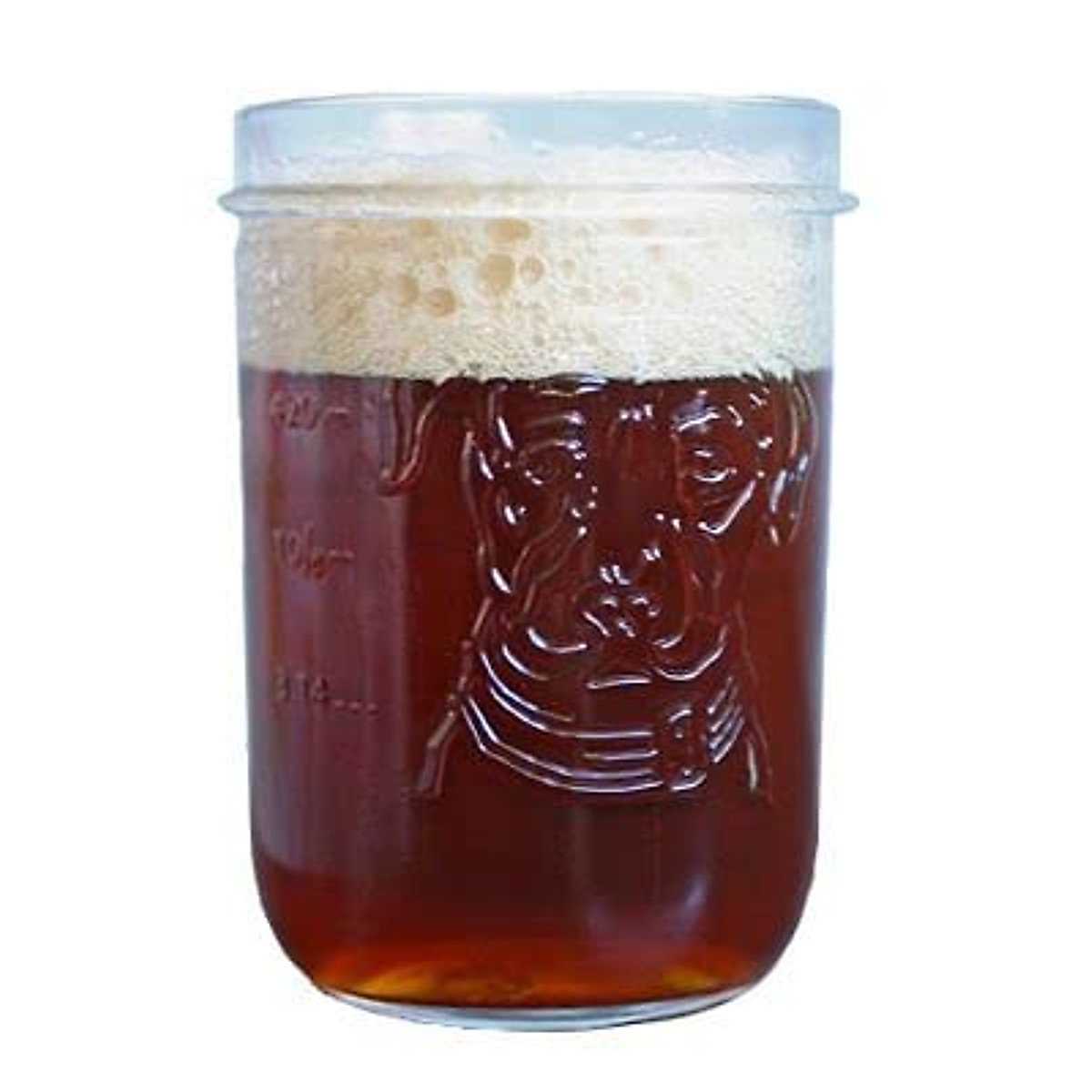 Beer Snob Barware Lagunitas Signature Mason Jar - 16 Ounce - Set of 4