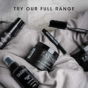 Pacinos Beard Pencil Filler - Water Proof, Long Lasting Coverage & Natural Finish - Beard, Moustache & Eyebrows - Micro-Fork Tip for Seamless Application - Bristle Brush Included(Light Brown)