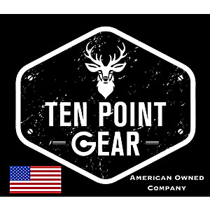 Ten Point Gear Bow Archery Wrist Sling 550 Paracord - Survival Hunting Shooting - Durable Leather with Metal Grommet (Multiple Color Options) (Woodland Camo)