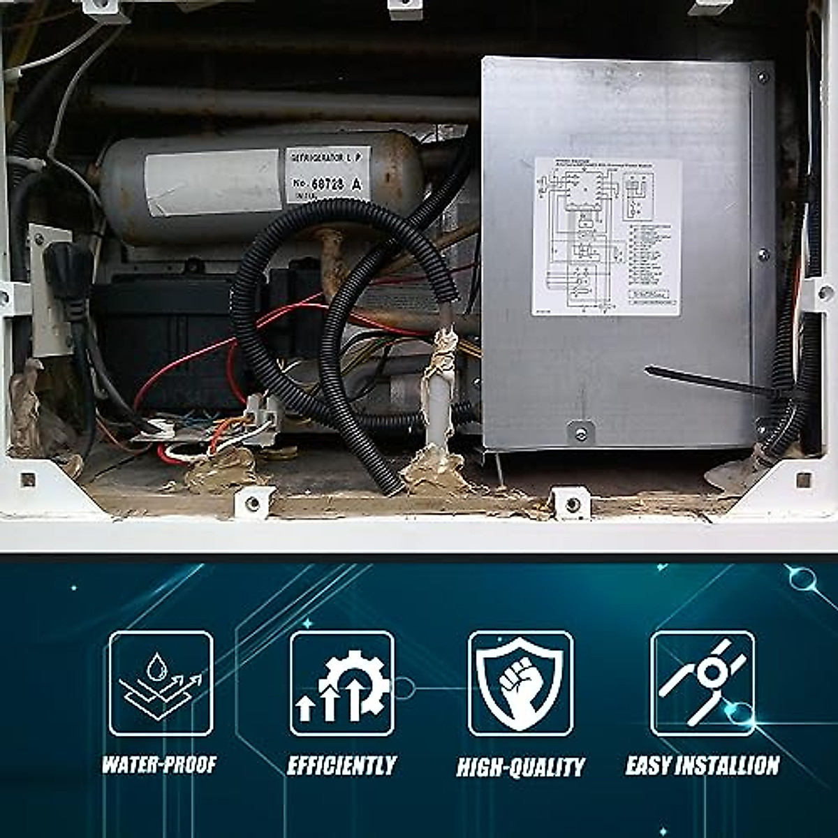 Upgraded 3316348.900 Rv Refrigerator/Fridge Power Module Board Circuit/Control Board Compatible With Dometic DM2652 DM2662 RM2652 DM2663 DM2852 DM2862 RM2454 RM2551 etc Replaces 3316348.000