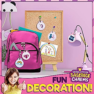Cross Stitch Kits For Beginners. 5 Stamped Cross Stitch Kits for Kids.Needlepoint Kits For Beginners. Embroidery Kit For Kids. Crossstitch Kit For Beginners. Girls cross stitch kit Backpack Charms