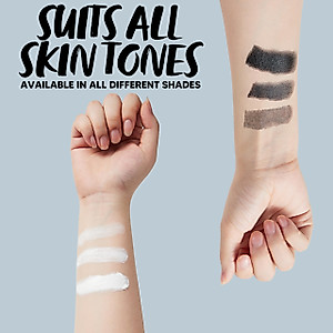 Spooktacular Creations Halloween Black and White Oil Face Body Paint Set 4 OZ with Brushes, Halloween Party Cosplay Clown Sfx Makeup for Adult and Kids