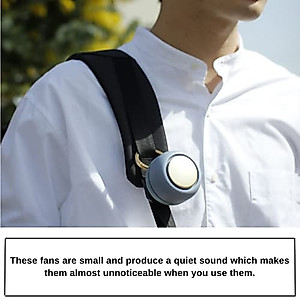 SPICE OF LIFE Pocket Fan - Grey - Small and Portable, Handheld, Rechargeable, Lightweight, Quiet and Discreet Personal Fan, 2 Hours Run Time, with Carabiner Included