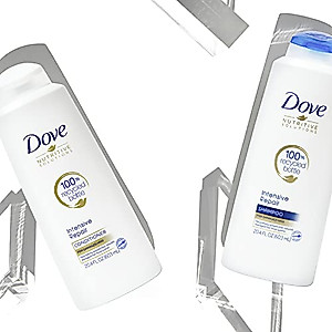 Dove Nutritive Solutions Strengthening Shampoo Intensive Repair 4 Count for Damaged Hair Dry Hair Shampoo Formula With Keratin Actives 20.4 oz