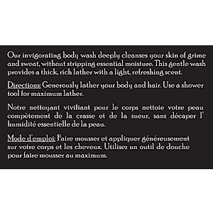 Brickell Men's Invigorating Body Wash for Men, Natural and Organic Deep Cleaning Shower Gel with Aloe, Glycerin, and Jojoba Oil, Sulfate Free (Lemon Lime, 16 Ounce)