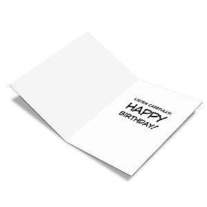 NobleWorks Funny Birthday Paper Card with 5 x 7 Inch Envelope (1 Card) Bday Want Underwear Collins Birthday Cartoon 4760Z