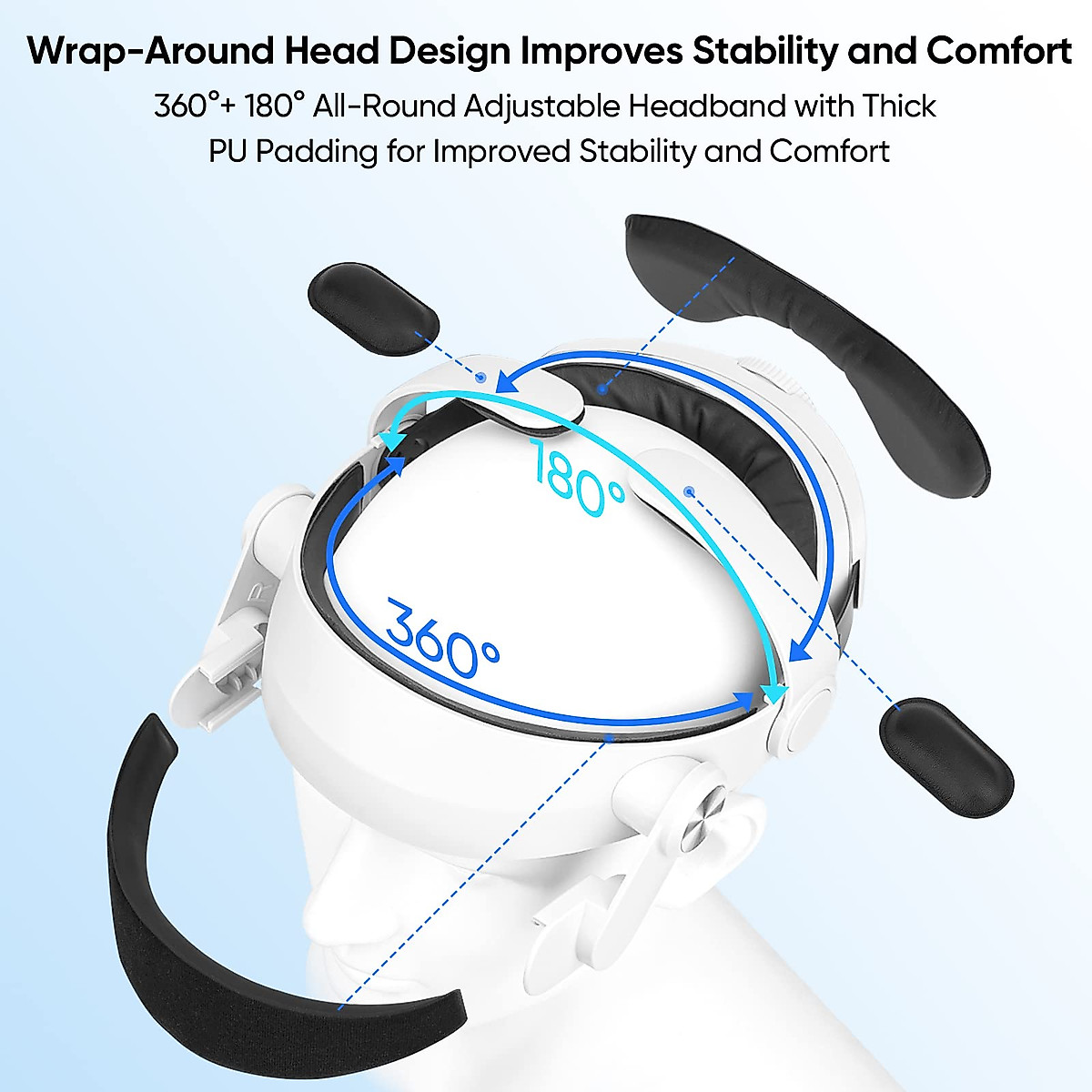 SARLAR Head Strap Accessories Compatible with Meta Quest 2