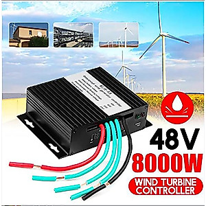 AISINILALAO Efficient 8000W DC 12V/24V/48V Wind Turbines Generator Charge Controller, Waterproof Battery Charge Controller Regulator,48v