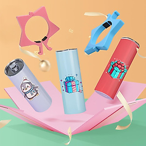 Clamp Tumbler, 20 Oz Sublimation Blanks - 2PCS
