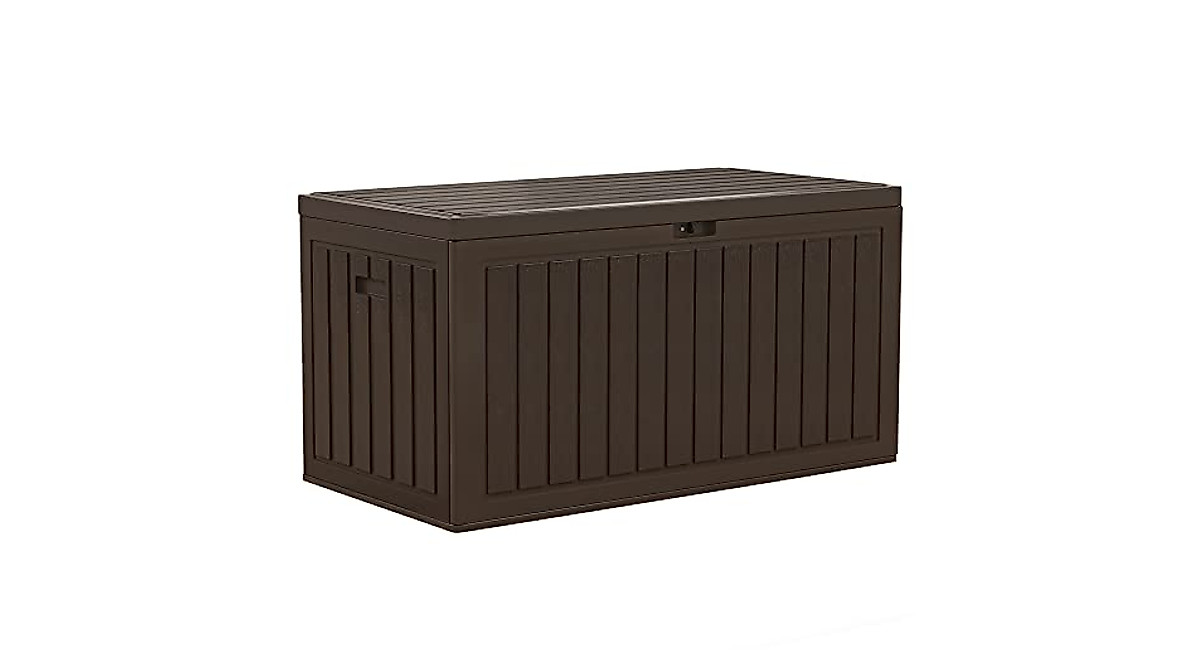 YITAHOME 86 Gallon Deck Storage Box | Waterproof & Durable Outdoor Storage