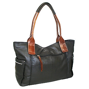 Brenna Leather Tote (Leaf)
