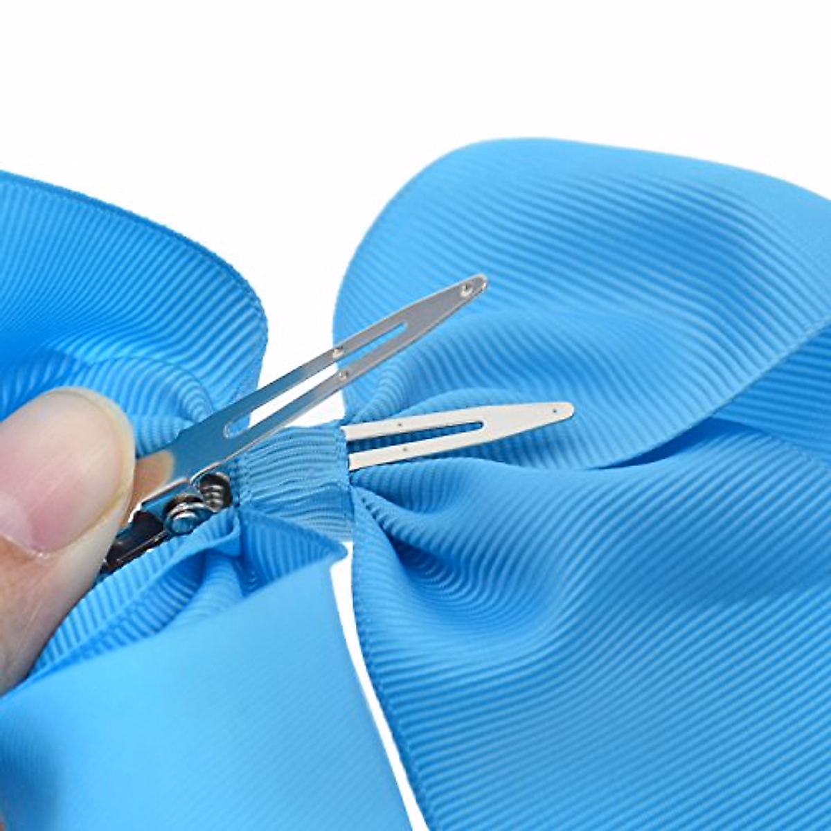 5 Inch Large Grosgrain Ribbon Cheer Bows with Alligator Hair Clips for Teens Juniors Pack of 30 LCLHB (5 inch-30 Pack)