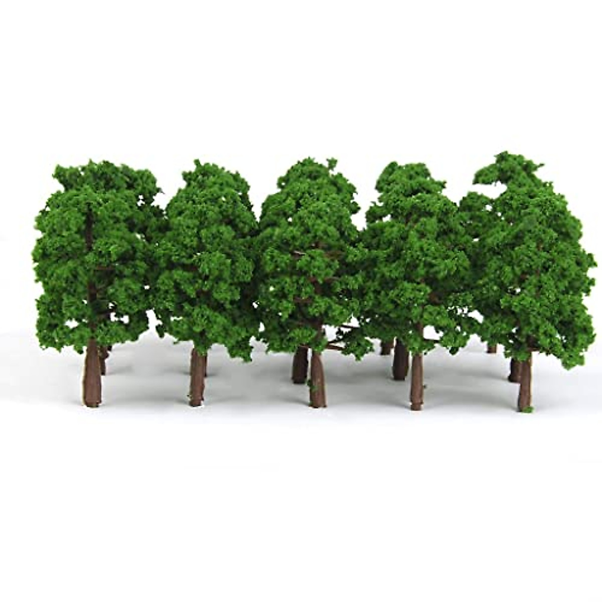 LoveinDIY 100pcs Plastic Model Trees N Scale Train Street Layout Railway Landscape 8cm