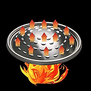 GRALARA Gas Stoves Stand Rack Stainless Steel Grate Cooking Pot Holder Bracket Home Garden Gas Stoves Shelf BBQ Rack Portable Mini Camping Grill