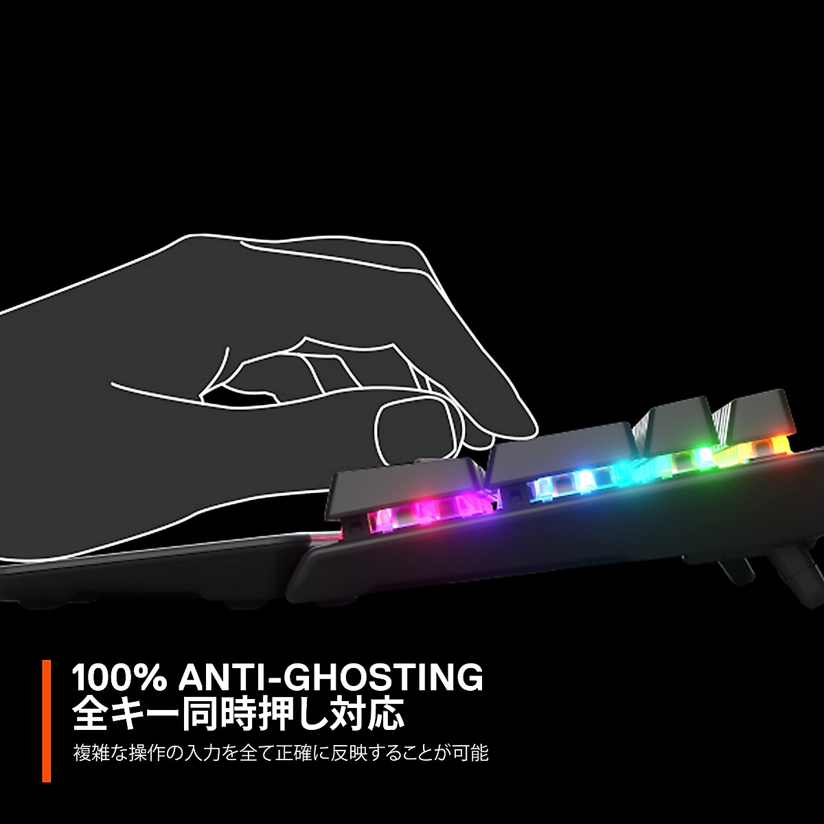 SteelSeries Apex 5 64537 Gaming Keyboard, Wired Hybrid Mechanical Switch, Japanese Layout, OLED Display