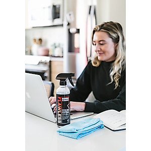 Flawless Screen Cleaner Spray with Microfiber Cleaning Cloth for LCD, LED Displays on Computer, TV, iPad, Tablet, Phone, and More (Single)