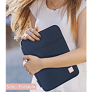 Dadanism 9-11 Inch Tablet Sleeve Bag Organizer Carrying Case for iPad Air 5/4 10.9", iPad 10th Gen 10.9 2022, iPad Pro 11 2022-2018, iPad 9/8/7th Gen 10.2, Galaxy Tab S9/A8/S8/S6 Lite, Indigo & Pink