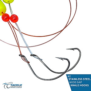 Tackle Crafters Pompano Elite Saltwater - Pack of 6 Pompano Floats for Bass, Surf Fishing Rigs, Pompano Rig - Pompano Bait - Double Drop Pompano Rigs Saltwater with Floats