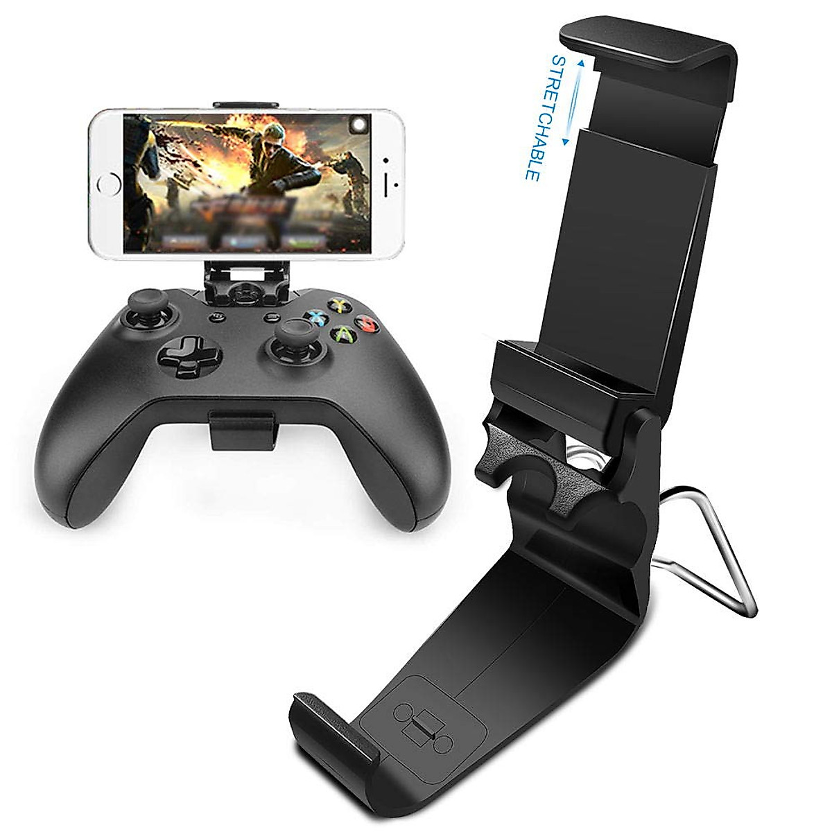 XBERSTAR Smart Phones Mount Bracket Hand Grip Stand Collapsible Foldable Clip Holder for Xbox ONE S Slim Ones Gamepad Controller
