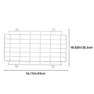 VANZACK 2pcs Exit Sign Damage Stopper Emergency Light Protection Wall Mount Air Conditioner Exit Sign Protector Metal Exit Sign Protective Coated Steel Wire Guard