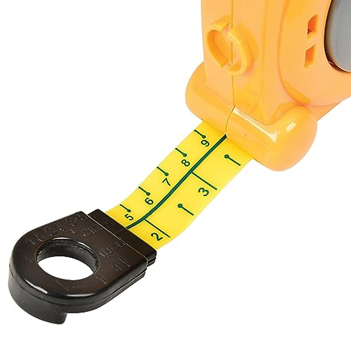 Constructive Playthings Big Tape Measure with Inches and Centimeters, Measuring Tool for STEM Activities, Educational Pretend Play Toddler Toys for 3 Years & Up, Carry Handle, Yellow, 3-Pack