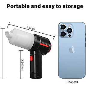 Meudeen Air Duster - Computer Vacuum Cleaner - for Keyboard Cleaning- Cordless Canned Air- Powerful 35000RPM- Energy-Efficient (Air-01)