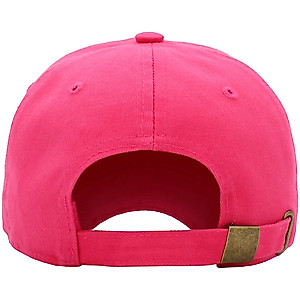 KB-LOW HPK Classic Cotton Dad Hat Adjustable Plain Cap. Polo Style Low Profile (Unstructured) (Classic) Hot Pink Adjustable