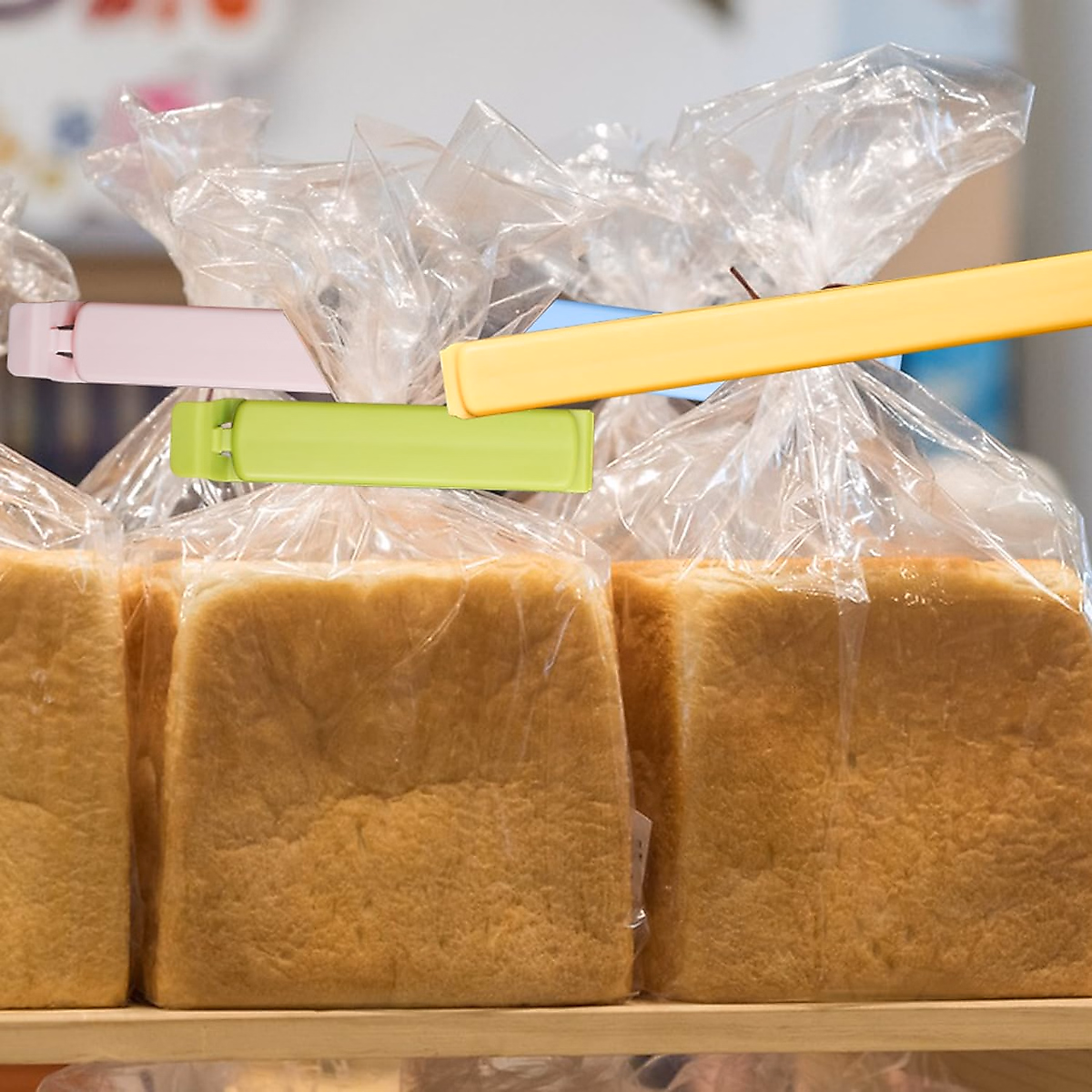 32PCS Sealing Clips for Food and Snack Bags,Plastic Sealing Clip Bag Food Bag Clips, Kitchen Clips for Bags(2.85 in, 4.59 in, 5.76 in)