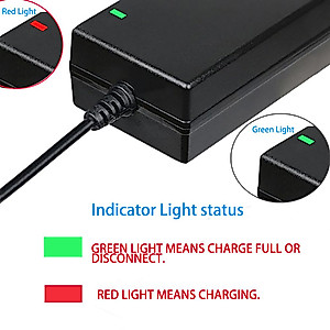 Jucuwe 42V 2A DC Male Power Adapter for 36V Electric Bike Lithium Battery Charger,Escooter Ebike Battery Charger Connector Diameter 5.5mm, 2.1mm