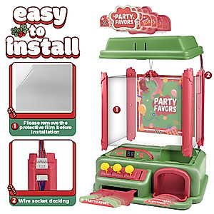Amy&Benton Claw Machine for Kids Grabber Arcade Crane Venting Toy with Prizes for Boys Girls 6 7 8 10 12 Years Old