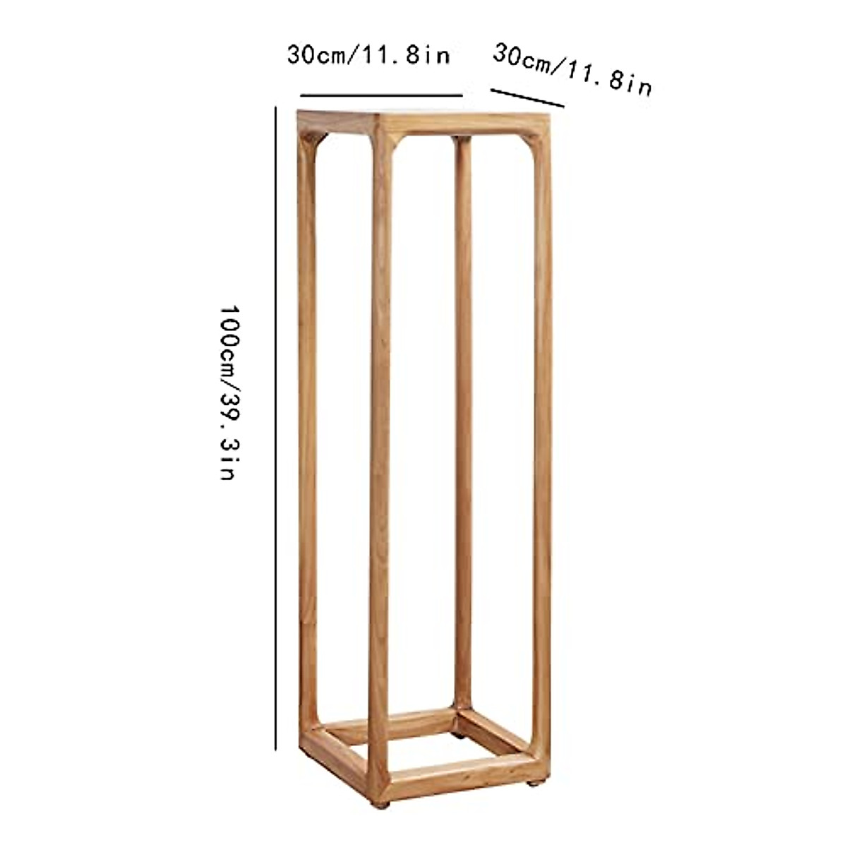 Bonsai Base Stand Wooden Plant Display Stand Tall Plant Stand Rack Indoor Flower Pots Stand Holder Planter Display for Living Room Balcony Garden Display Stand Base (Size : Large)