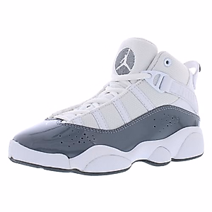 Jordan Boy's 6 Rings (Little Kid) White/Cool Grey/White 2 Little Kid M