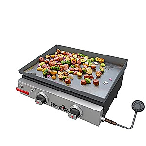 Char-Broil 463614023 22" 2-Burner Gas Tabletop Griddle, Silver