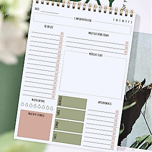 To Do List Notepad 52 Sheets Tear Off Daily Planner,5.8" x 8.4" Organizing To-do Notepads