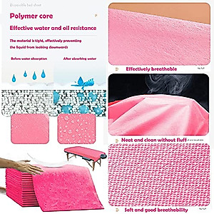 100pcs Massage Table Sheets,Disposable Spa Bed Sheets Non woven Elastic Bed Sheets Waterproof Bed Covers for Spa Tatto Salon Lash Bed Cover Esthetician Supplies