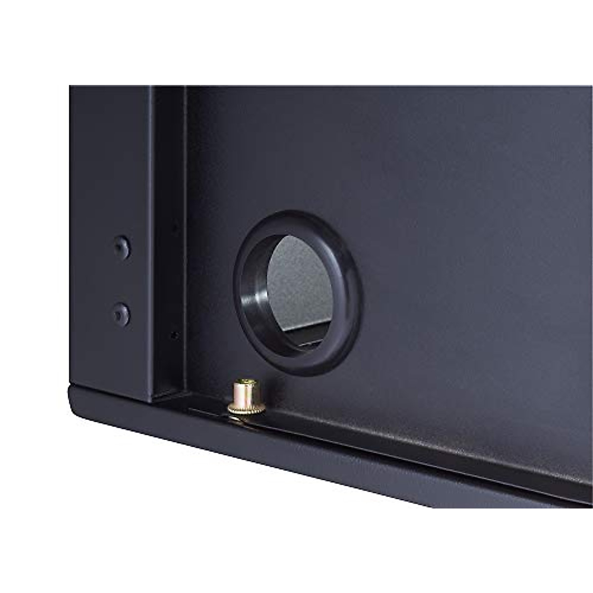 TRINITY 24 Inch Garage Storage Cabinet, 22 Gauge Steel, Wall-Mount, Adjustable Shelf and Reversible Door for Tools, Cleaning Supplies, and More, Black