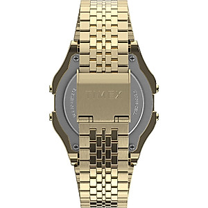 Timex T80 34mm Watch – Gold-Tone with Stainless Steel unisex-adult Bracelet