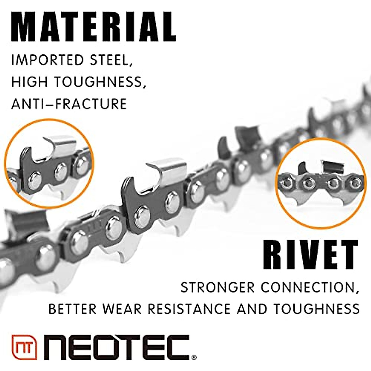 NEO-TEC 36 Inch Chainsaw Chain Blades Full Chisel 3/8 Pitch 0.063" Gauge 114 Drive Link Fit For Stihl Cadena 038 044 046 056 MS440 MS460 MS441 MS461 MS381 MS382 MS660 MS660 G660 Husqvarna 395XP