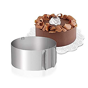 Cake Mold and Acetate Sheets for Baking, 6 to12 Inches Adjustable Stainless Steel Cake Ring, 5.5 x 394 inch Mousse Cake Sheets, Cake Collar Cake Mousse Mould, Cake Baking Cake Decor set