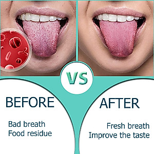 Tongue Scraper,Medical Grade Tounge Scraper Cleaner,Stainless Steel 100% BPA Free Metal Tongue Scrapers,Fights Bad Breath,Great For Oral Hygiene,Tongue Cleaners For Adults And Kids(Pack Of 2)