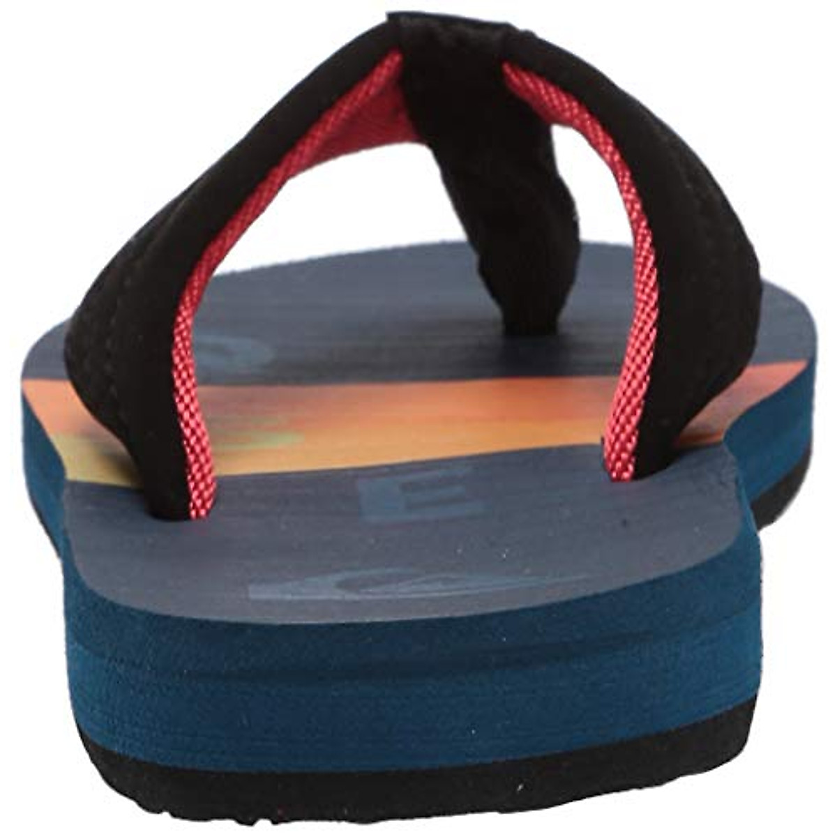 Quiksilver Boy's Carver Print Youth Sandal, Black/Blue/Red, 11(28) M US Big Kid